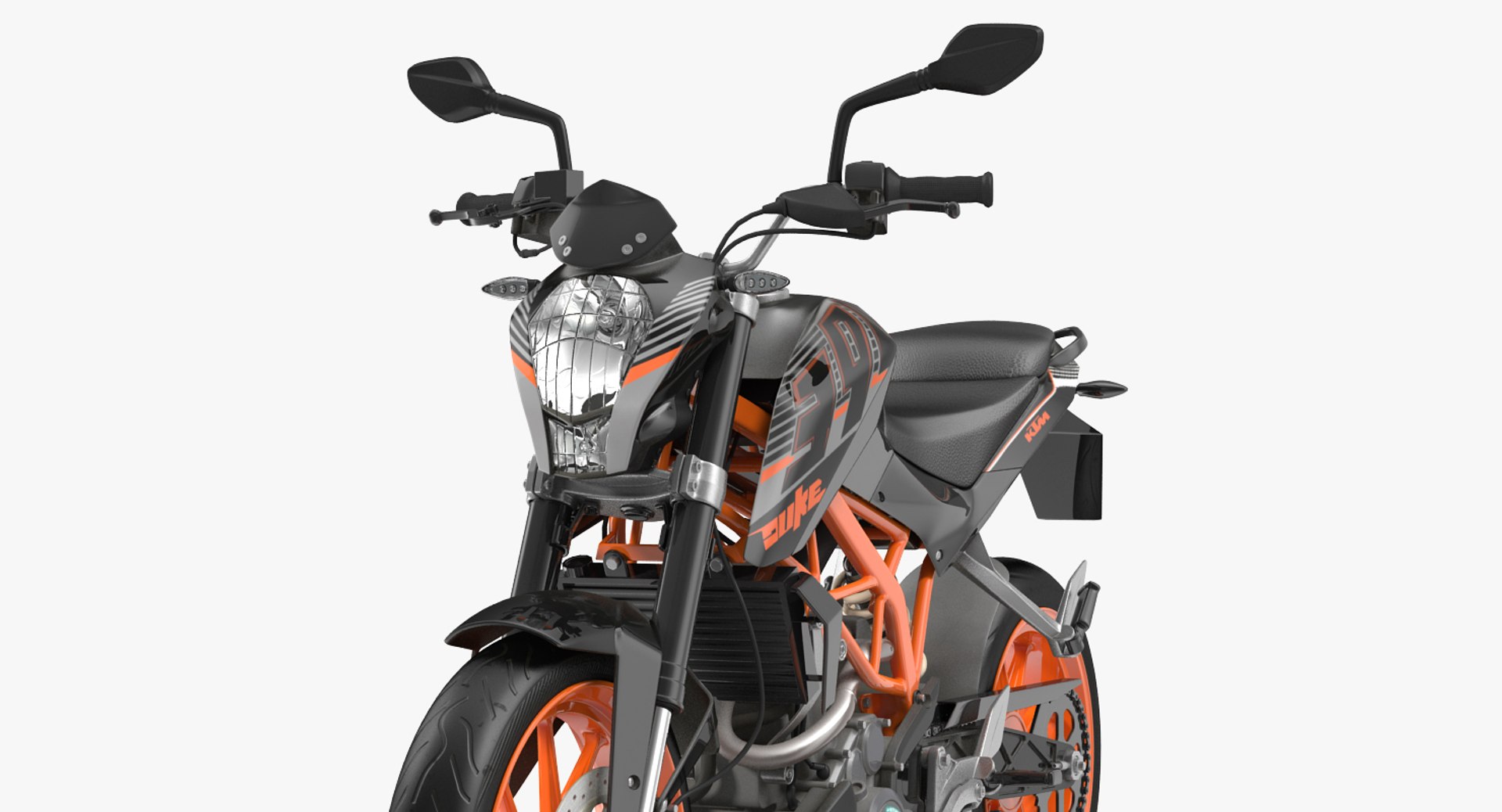 3d Model Motorcycle Ktm Duke 390