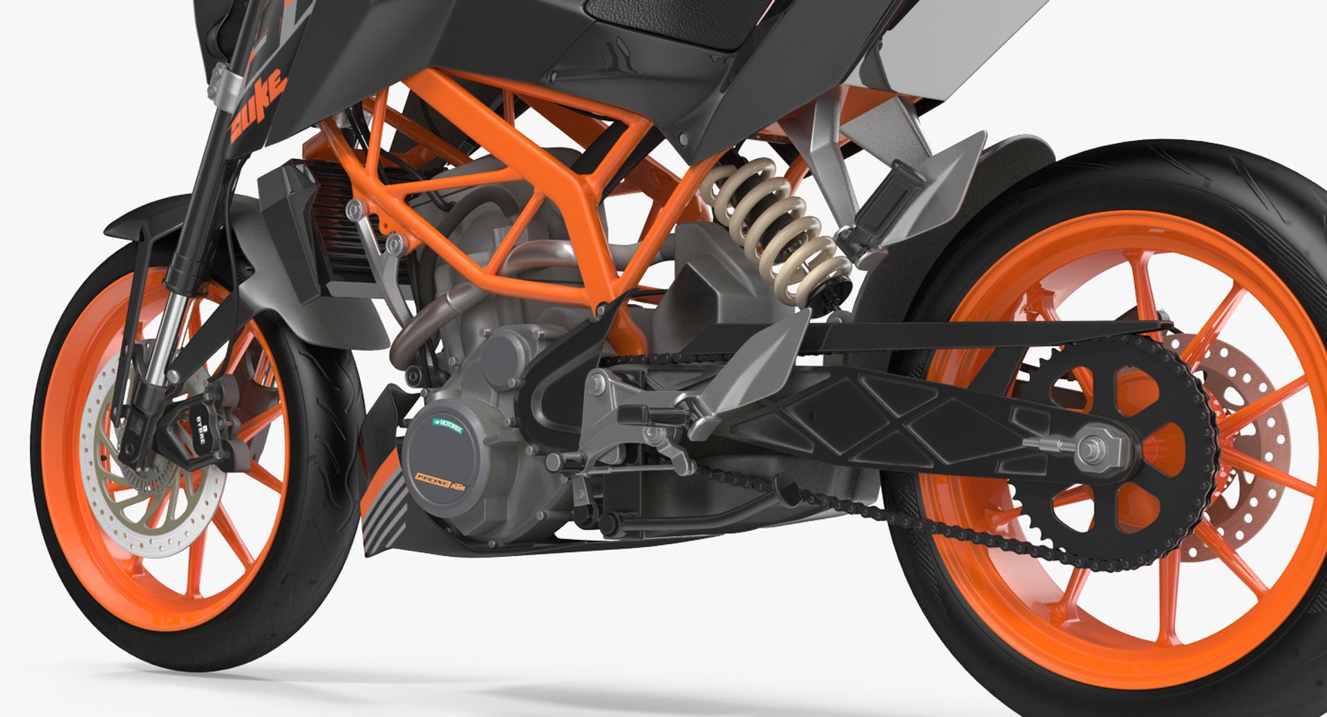 3d Model Motorcycle Ktm Duke 390