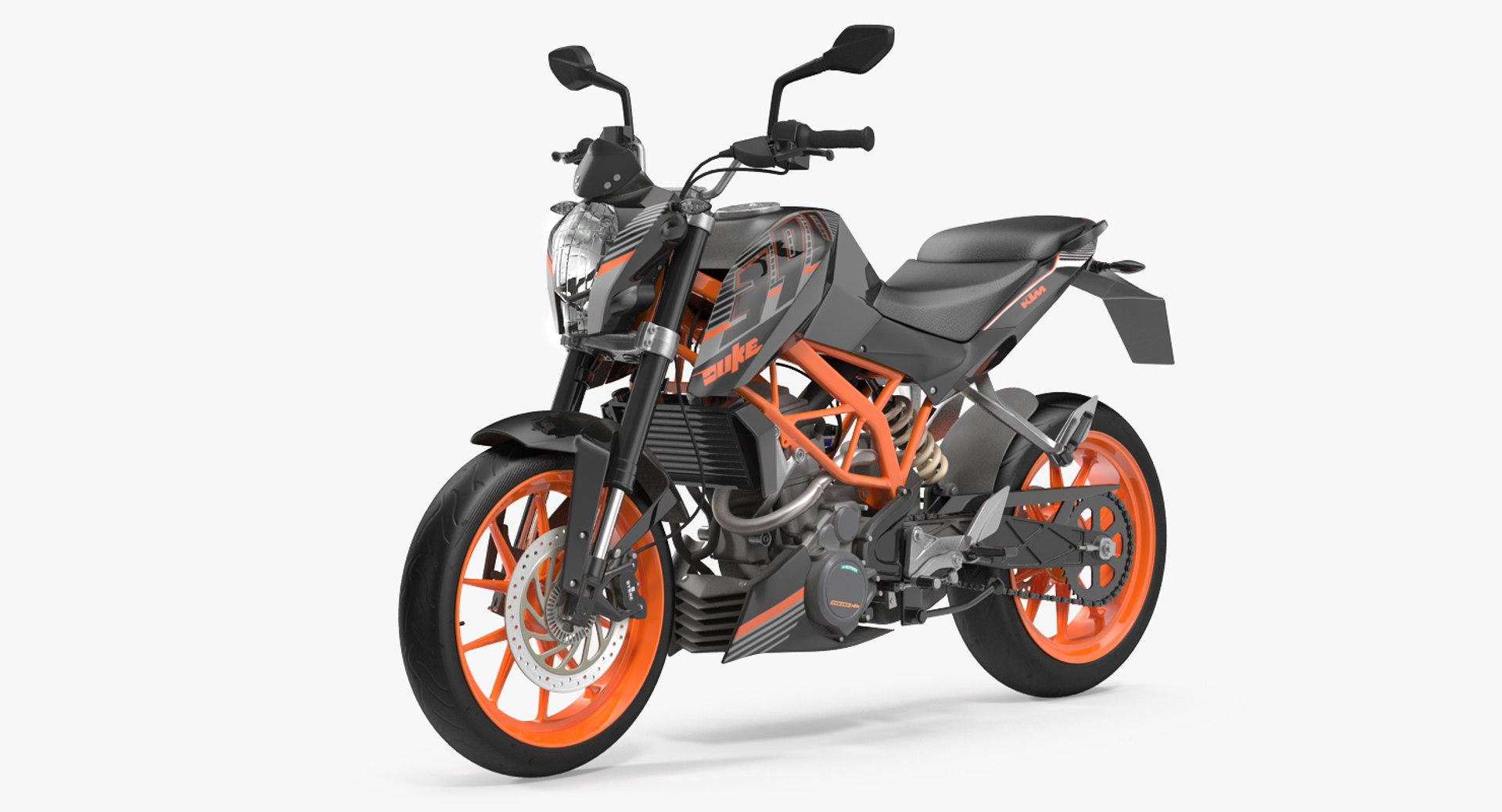 3d Model Motorcycle Ktm Duke 390