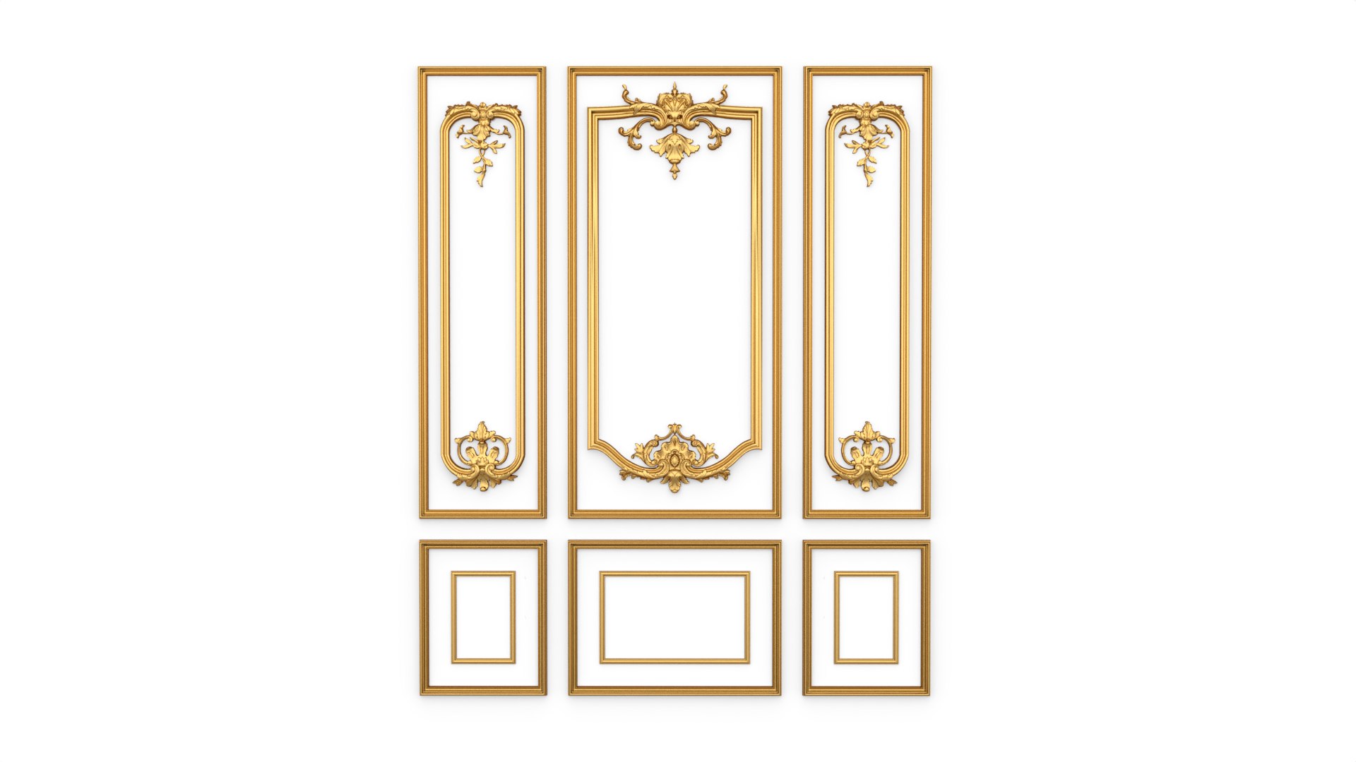 3D Plaster Decorative Frame 015 - TurboSquid 1888955