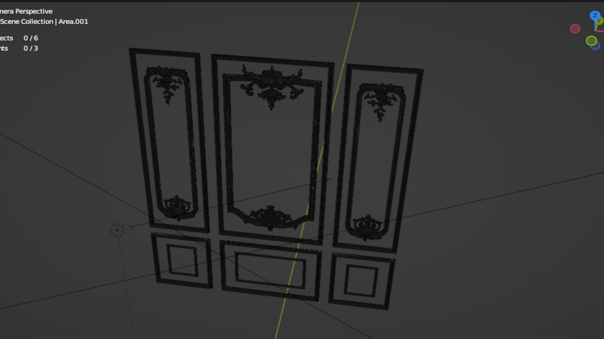 3D Plaster Decorative Frame 015 - TurboSquid 1888955