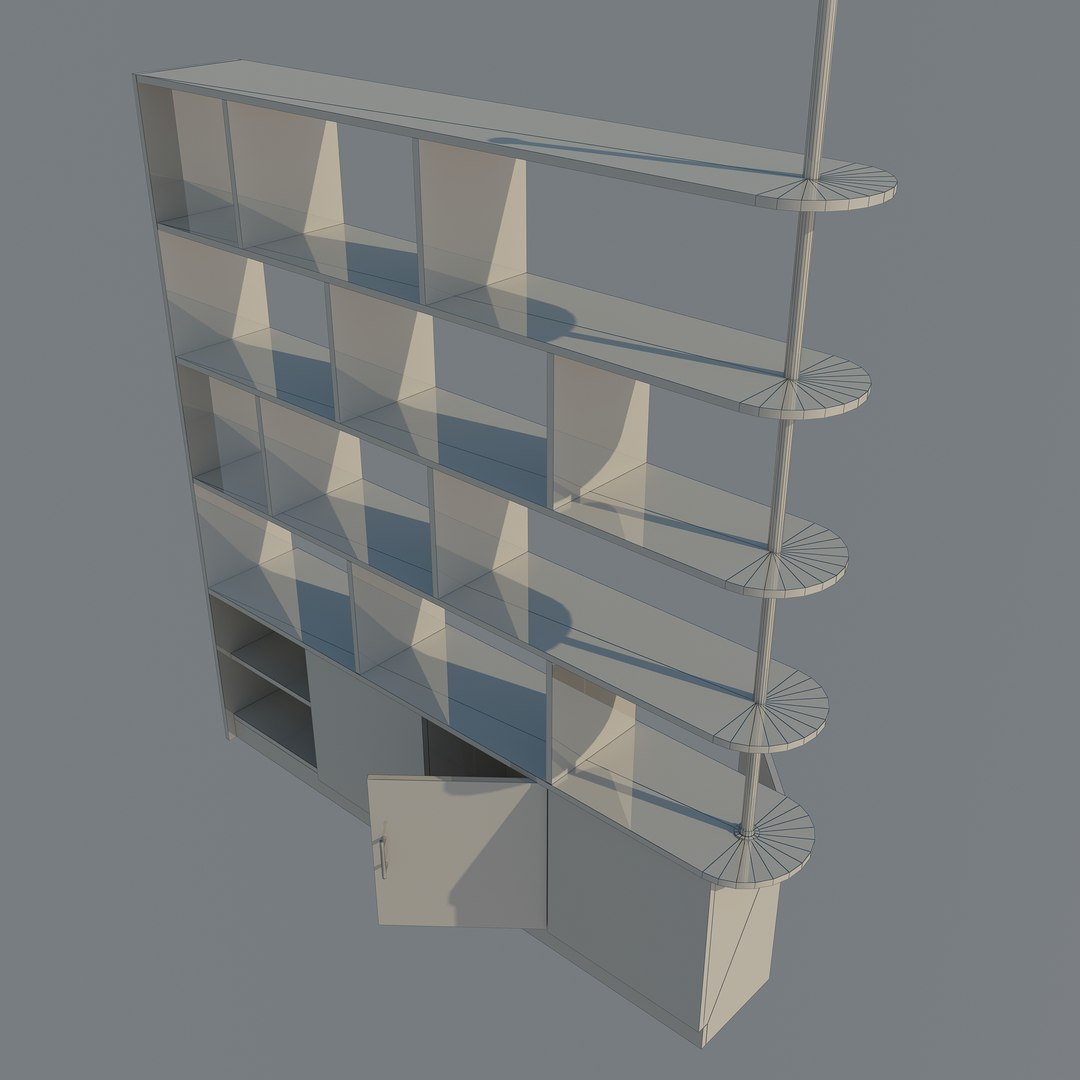 Bookshelf - Partition Model - TurboSquid 1317757