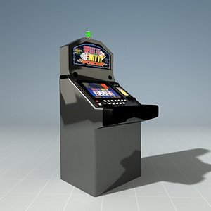 3d model slot machine casino squares