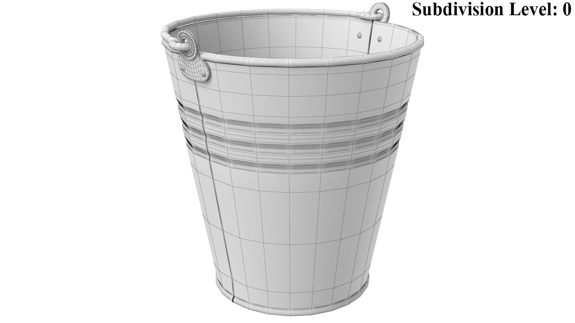 Real metal bucket 3D - TurboSquid 1622339