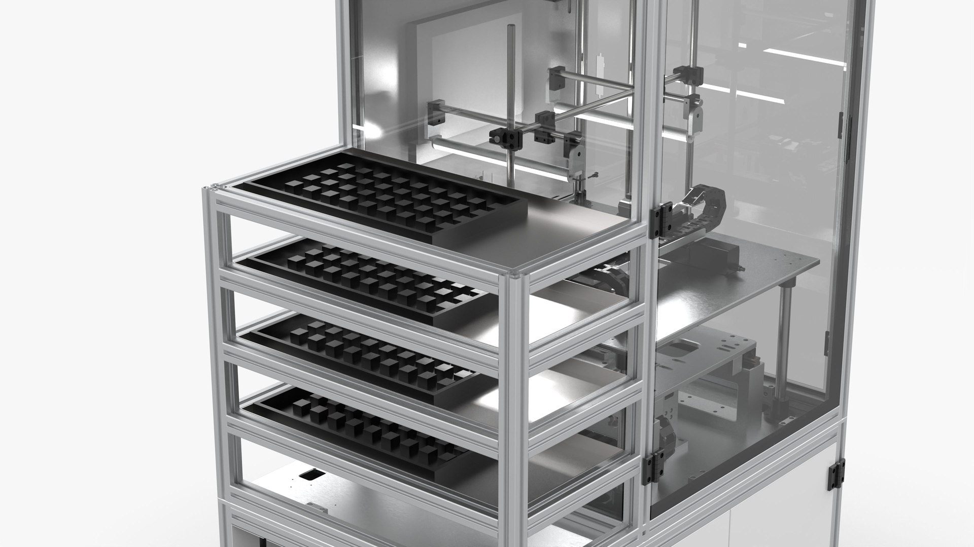 Automatic Electronic Product Visual Inspection Machine 3D model ...