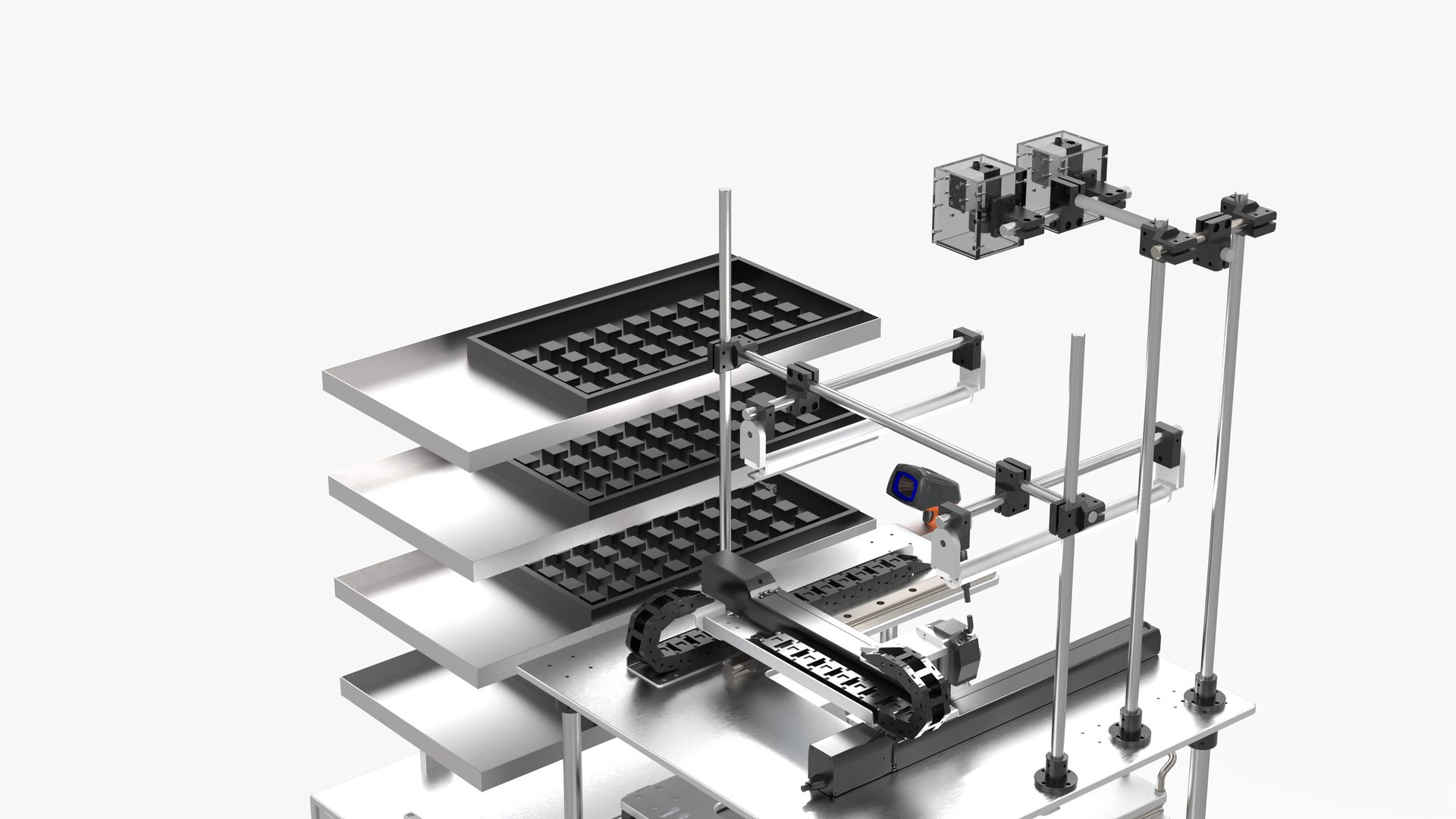 Automatic Electronic Product Visual Inspection Machine 3D model ...
