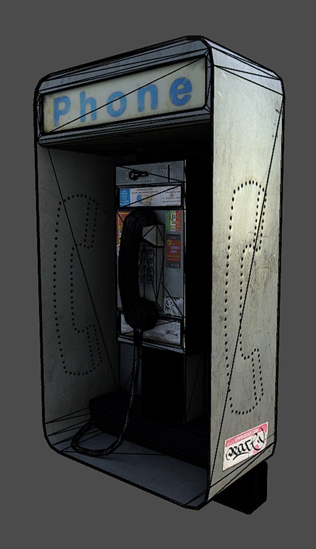 phone phonebooth 3d model