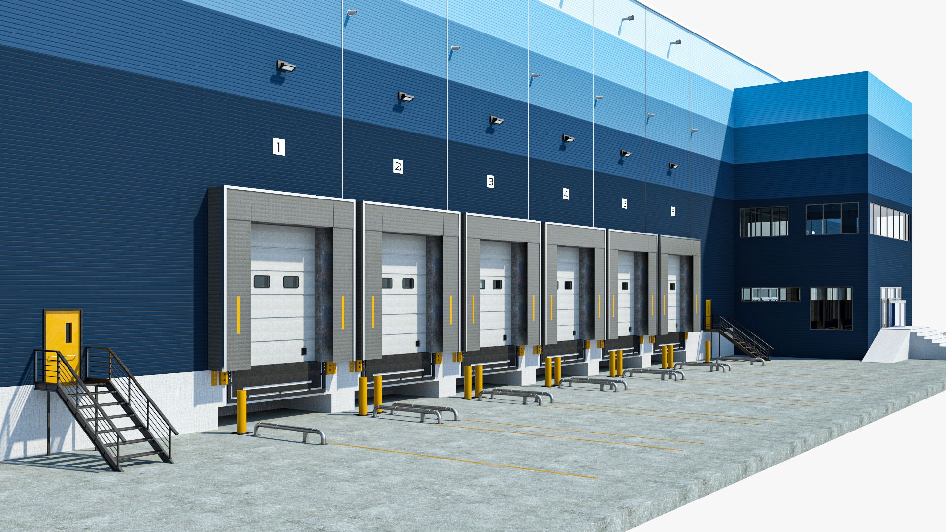 3D model Warehouse Logistic interior and exterior - TurboSquid 2065580