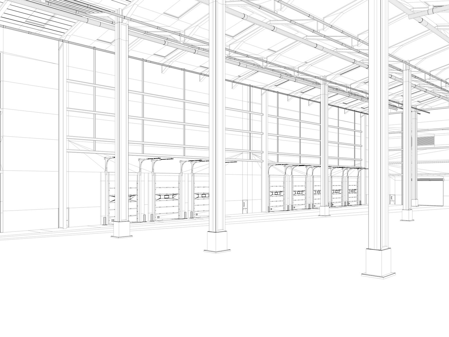 3D model Warehouse Logistic interior and exterior - TurboSquid 2065580