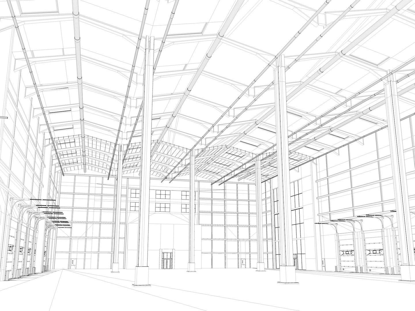 3D model Warehouse Logistic interior and exterior - TurboSquid 2065580