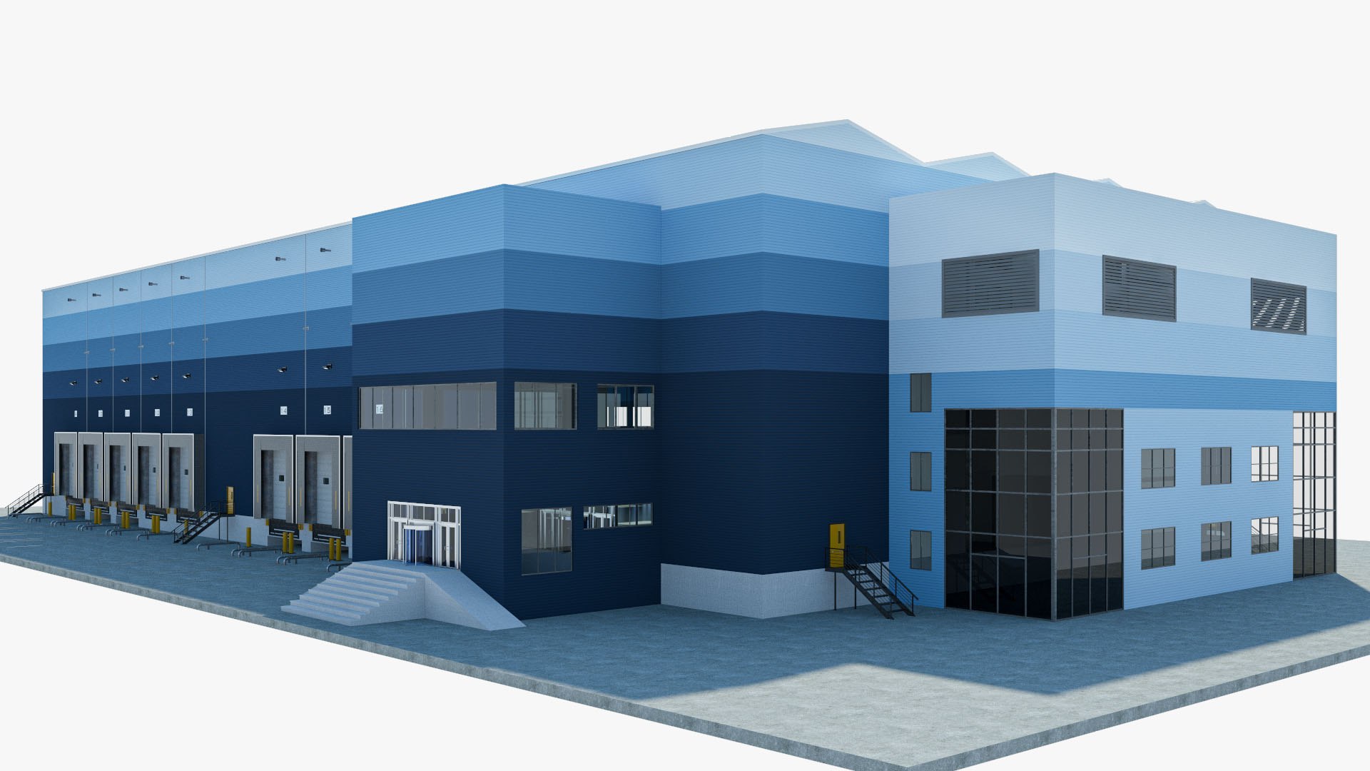 3D model Warehouse Logistic interior and exterior - TurboSquid 2065580