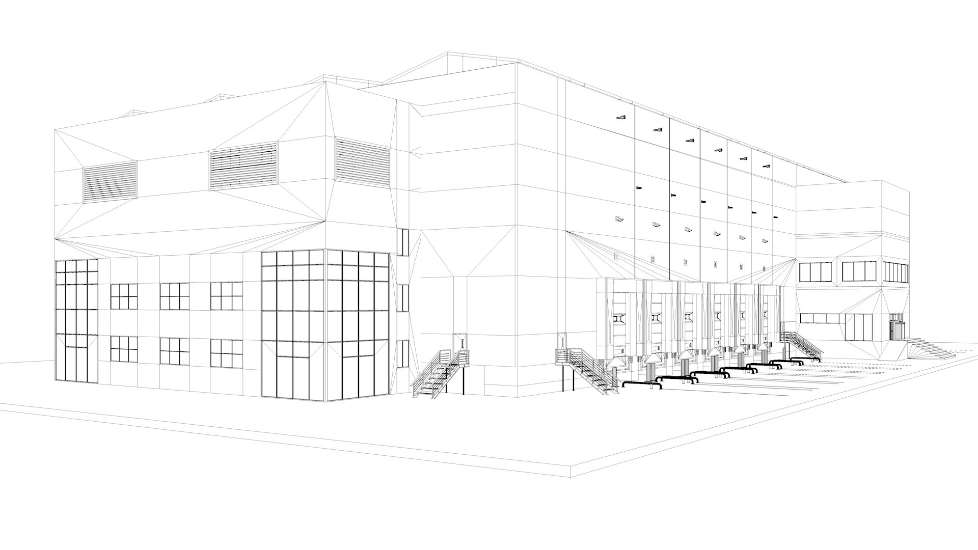 3D model Warehouse Logistic interior and exterior - TurboSquid 2065580