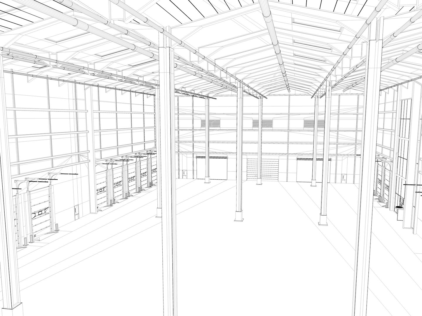 3D model Warehouse Logistic interior and exterior - TurboSquid 2065580