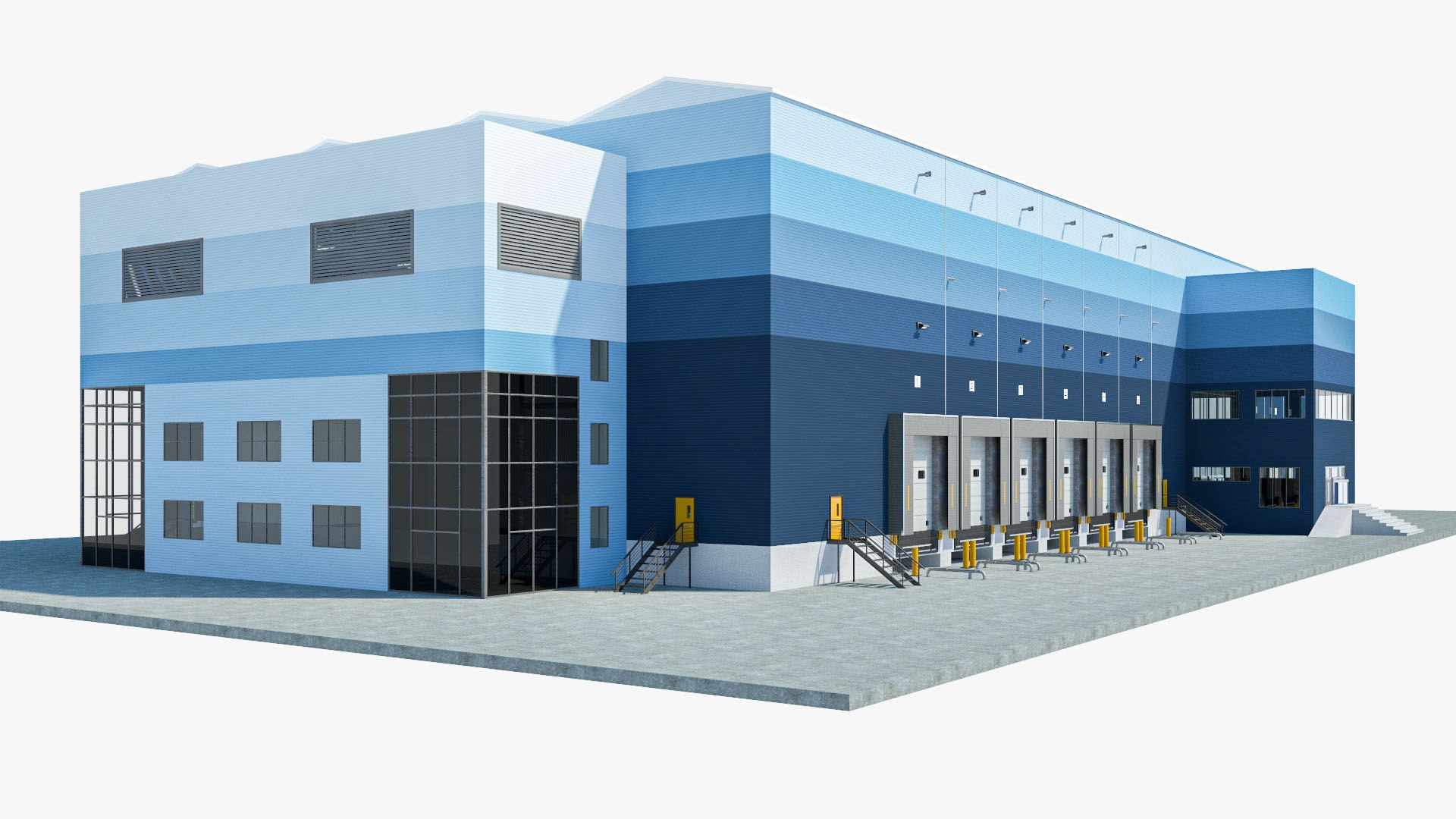 3D model Warehouse Logistic interior and exterior - TurboSquid 2065580