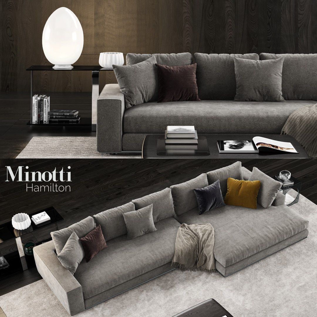 Minotti Hamilton Sofa 2 3D Model - TurboSquid 1243062