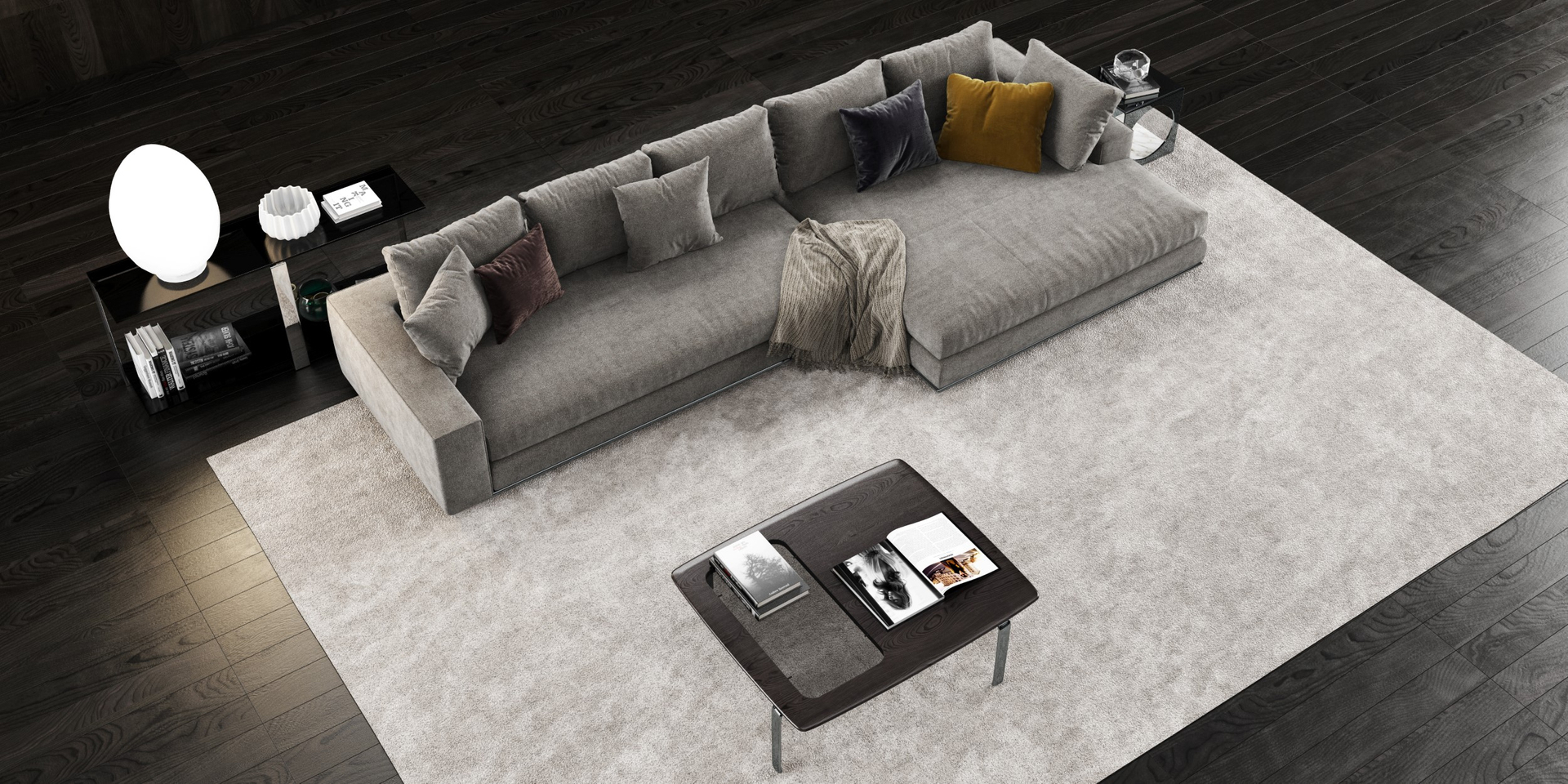 Minotti hamilton sofa 2 3D model - TurboSquid 1243062