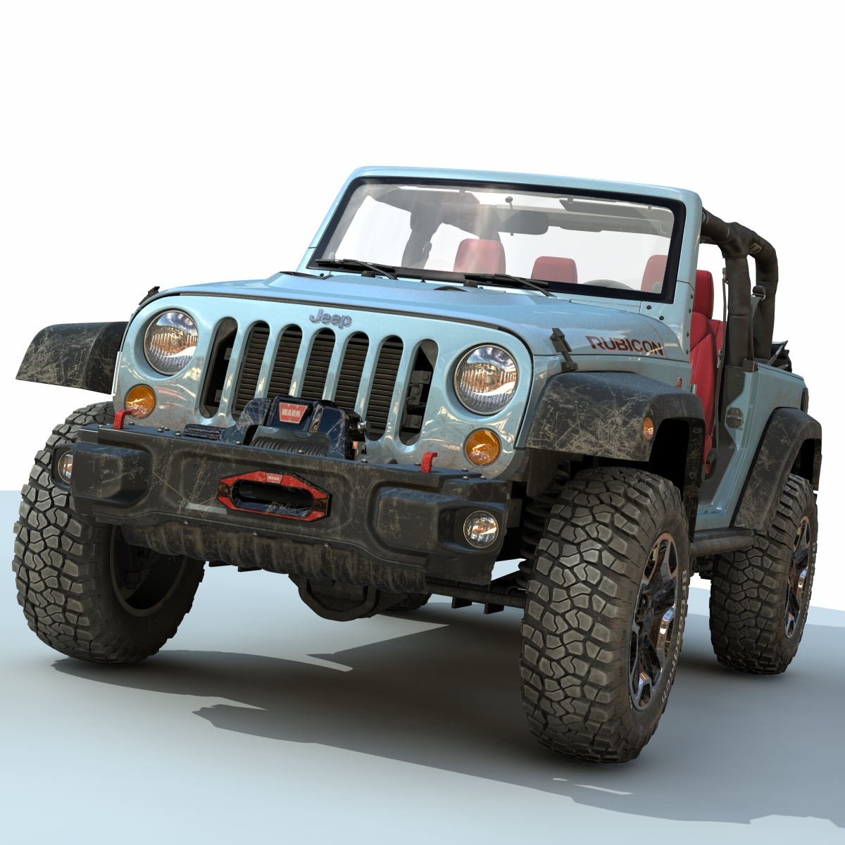 3d model jeep wrangler rubicon