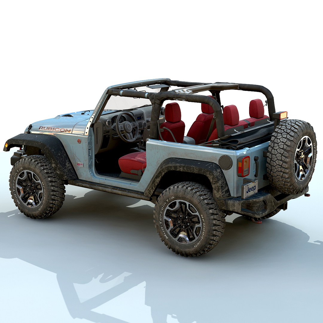 3d model jeep wrangler rubicon