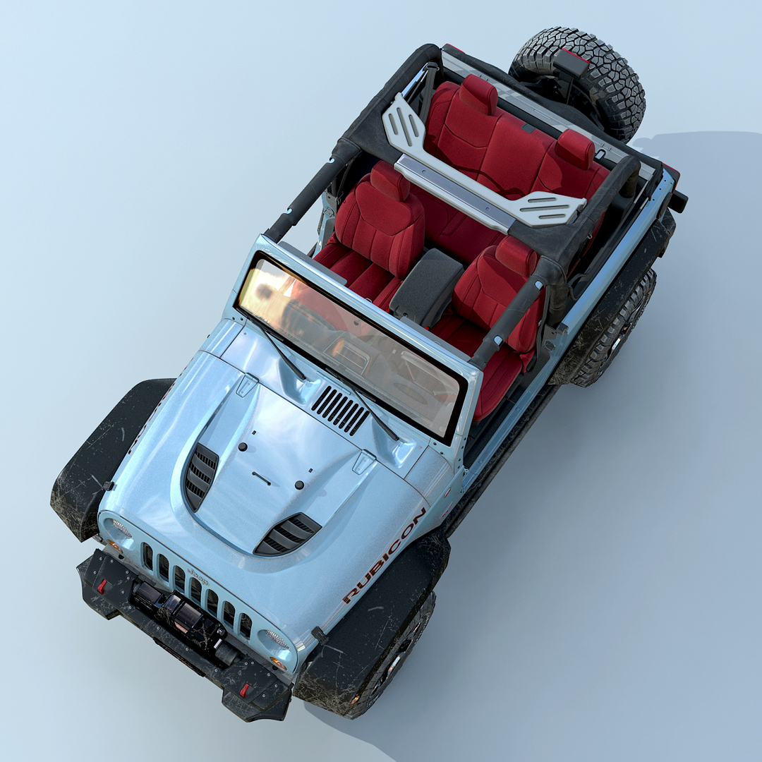 3d model jeep wrangler rubicon