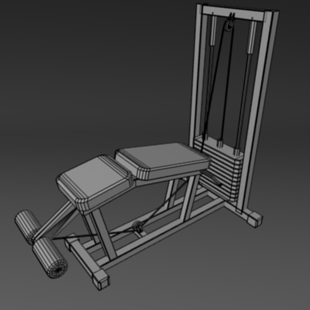 3d Model Fitness Machine Gym