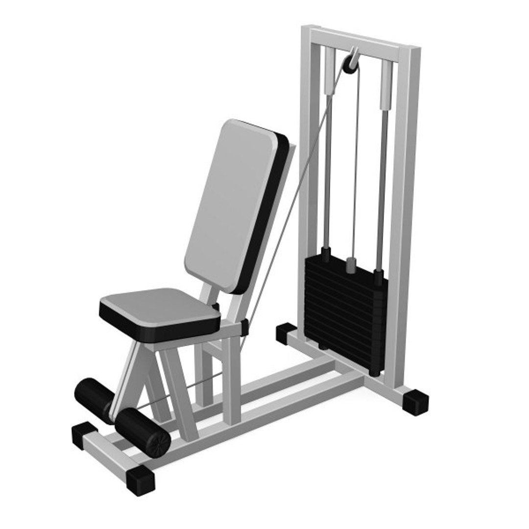 3d model fitness machine gym