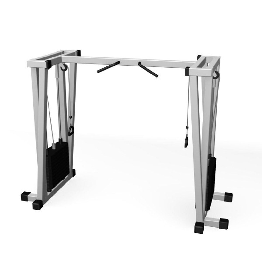 3d model fitness machine gym