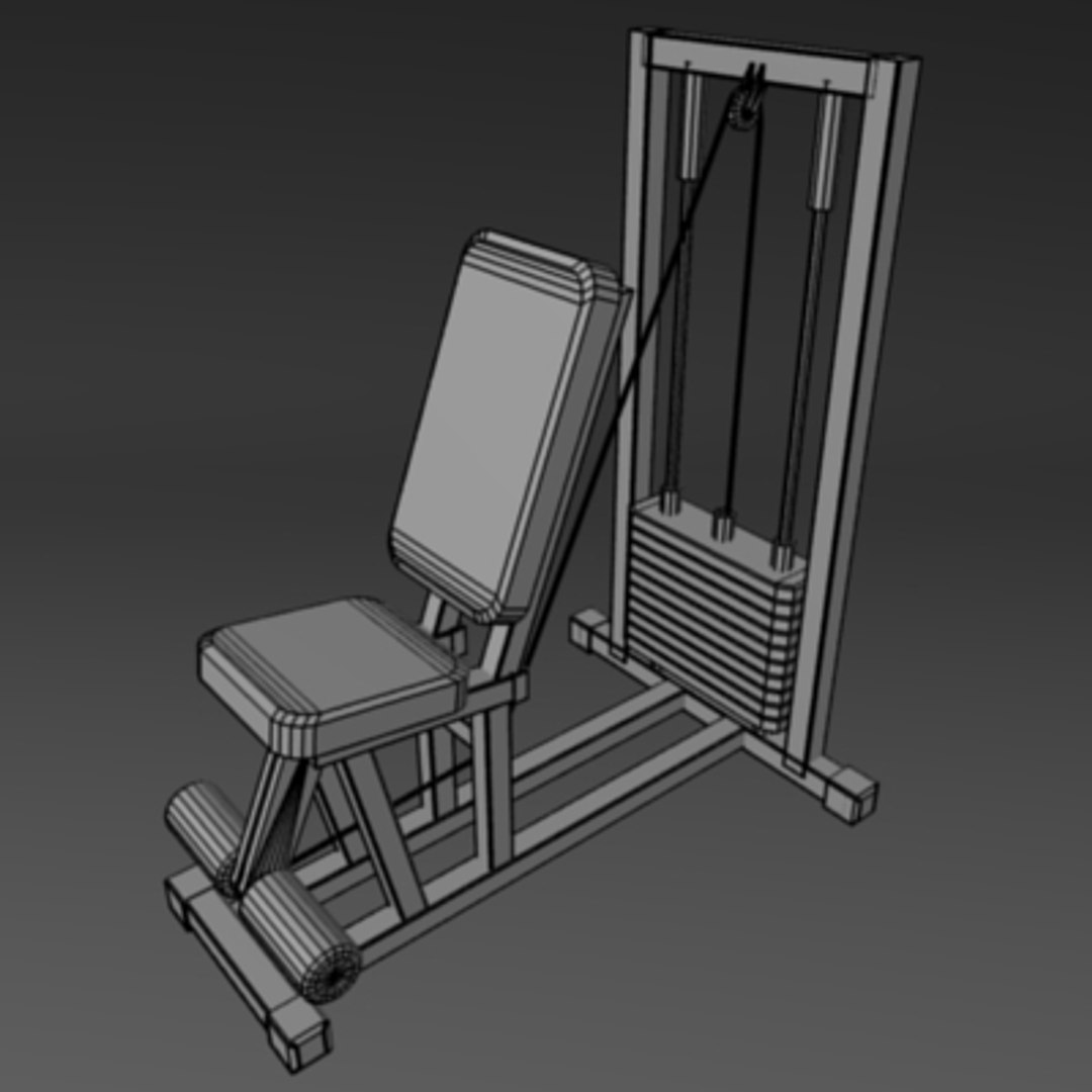 3d Model Fitness Machine Gym