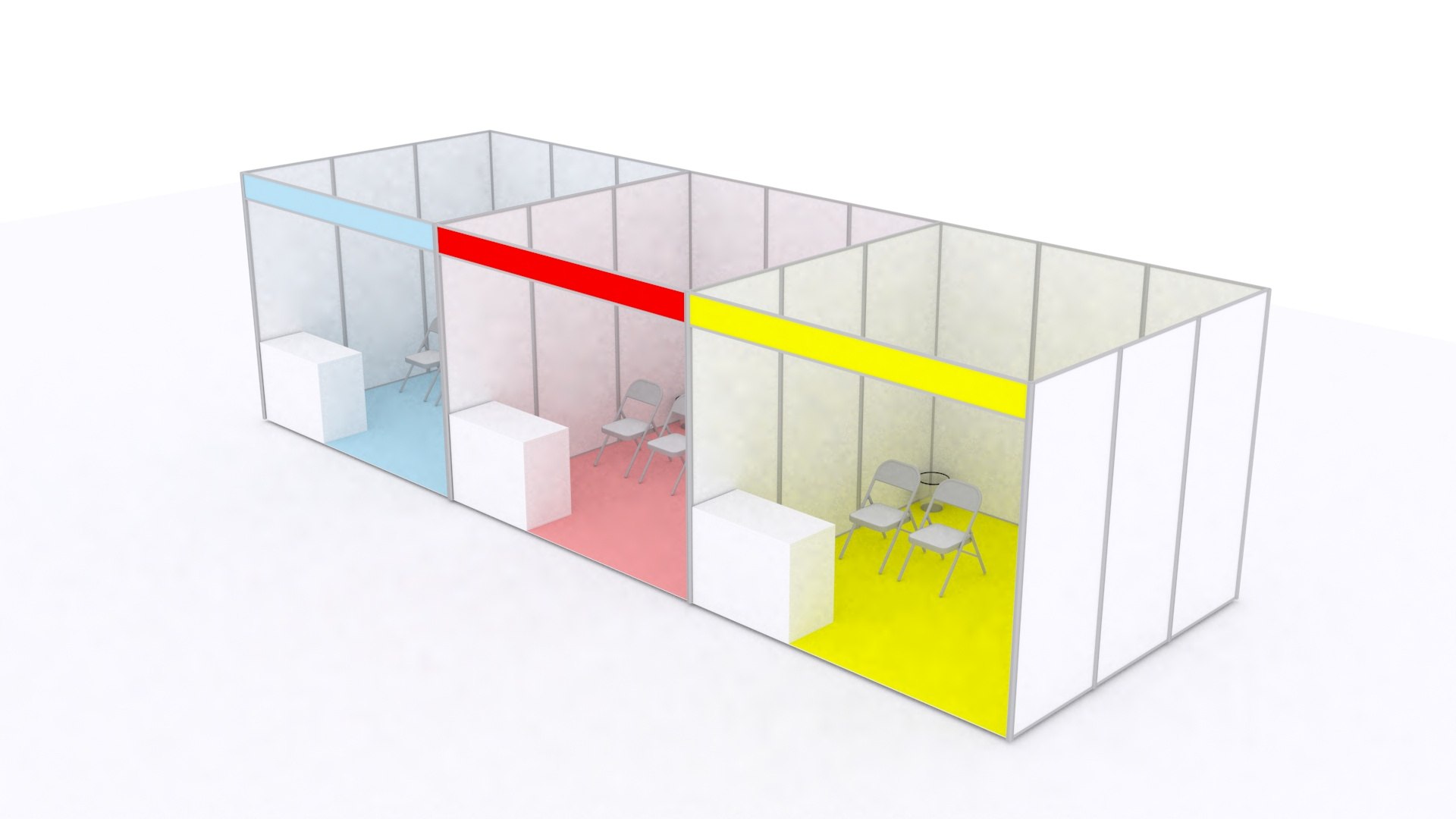 Exhibition Booth Template Model - TurboSquid 2097987