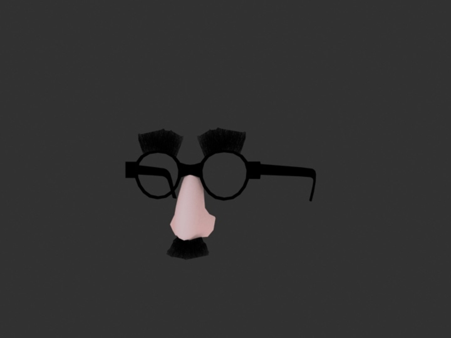 3d Groucho Mask Model