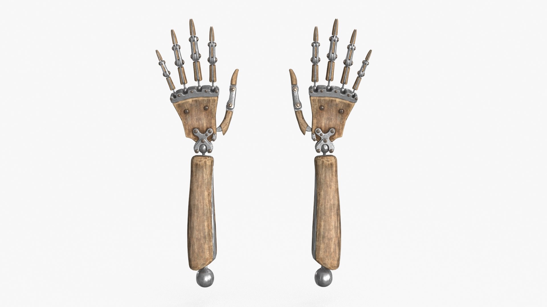 Steampunk Mechanical Robot Hand Model - TurboSquid 2049203