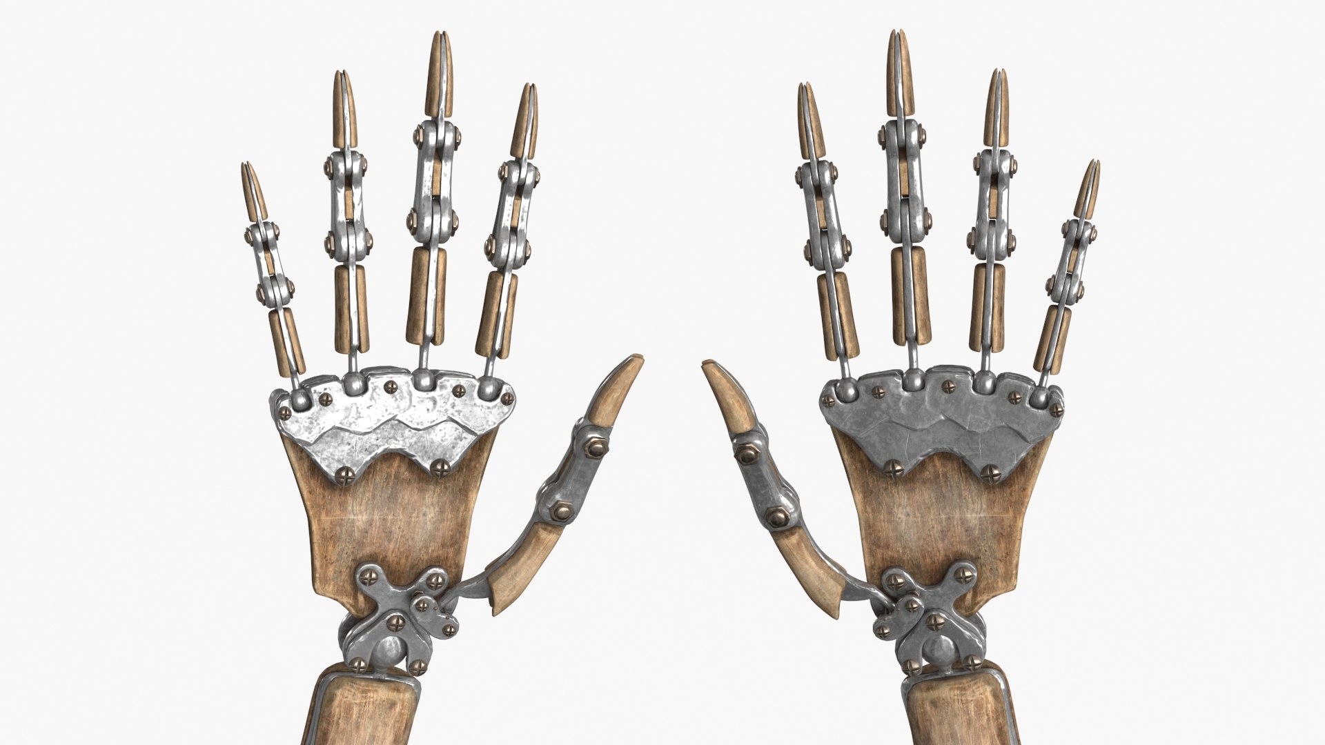 Steampunk Mechanical Robot Hand Model - TurboSquid 2049203