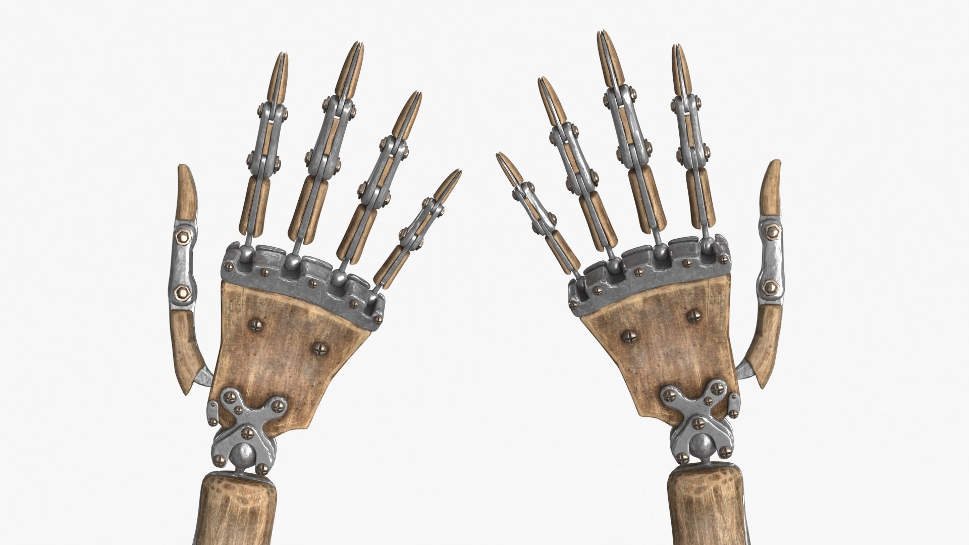 Steampunk Mechanical Robot Hand Model - TurboSquid 2049203