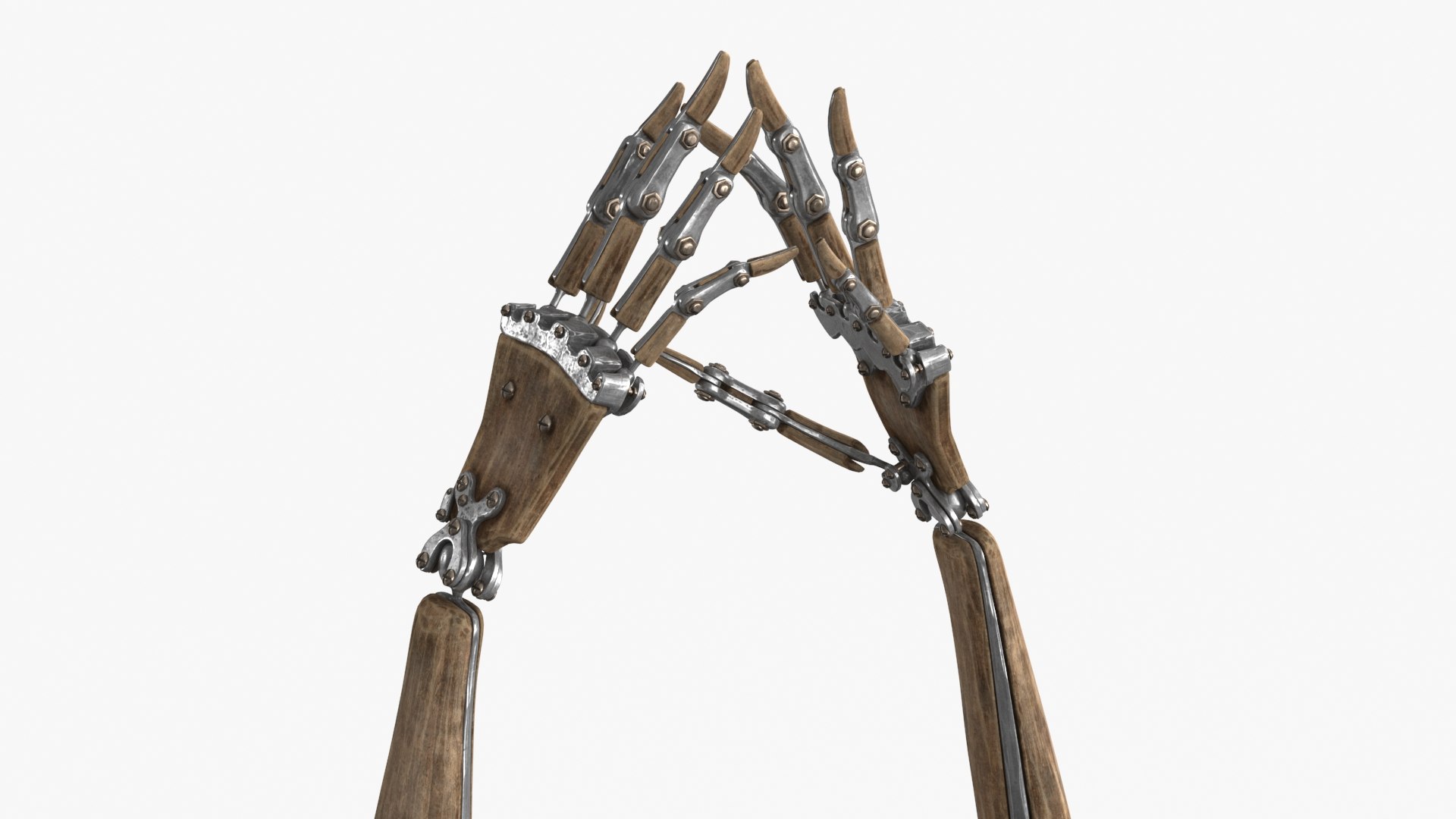 Steampunk Mechanical Robot Hand Model - TurboSquid 2049203