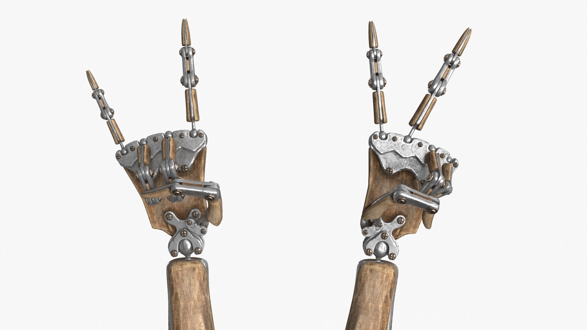 Steampunk Mechanical Robot Hand Model - TurboSquid 2049203