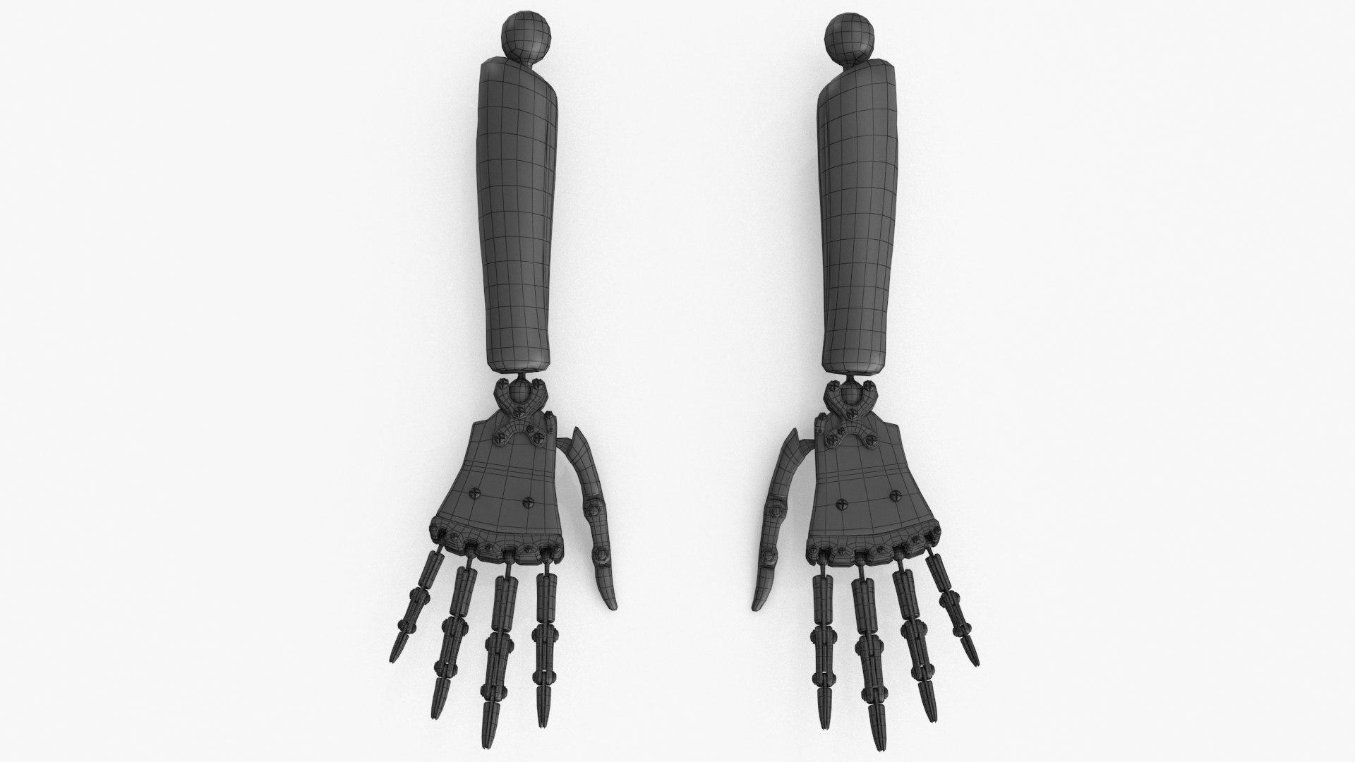 Steampunk Mechanical Robot Hand model - TurboSquid 2049203