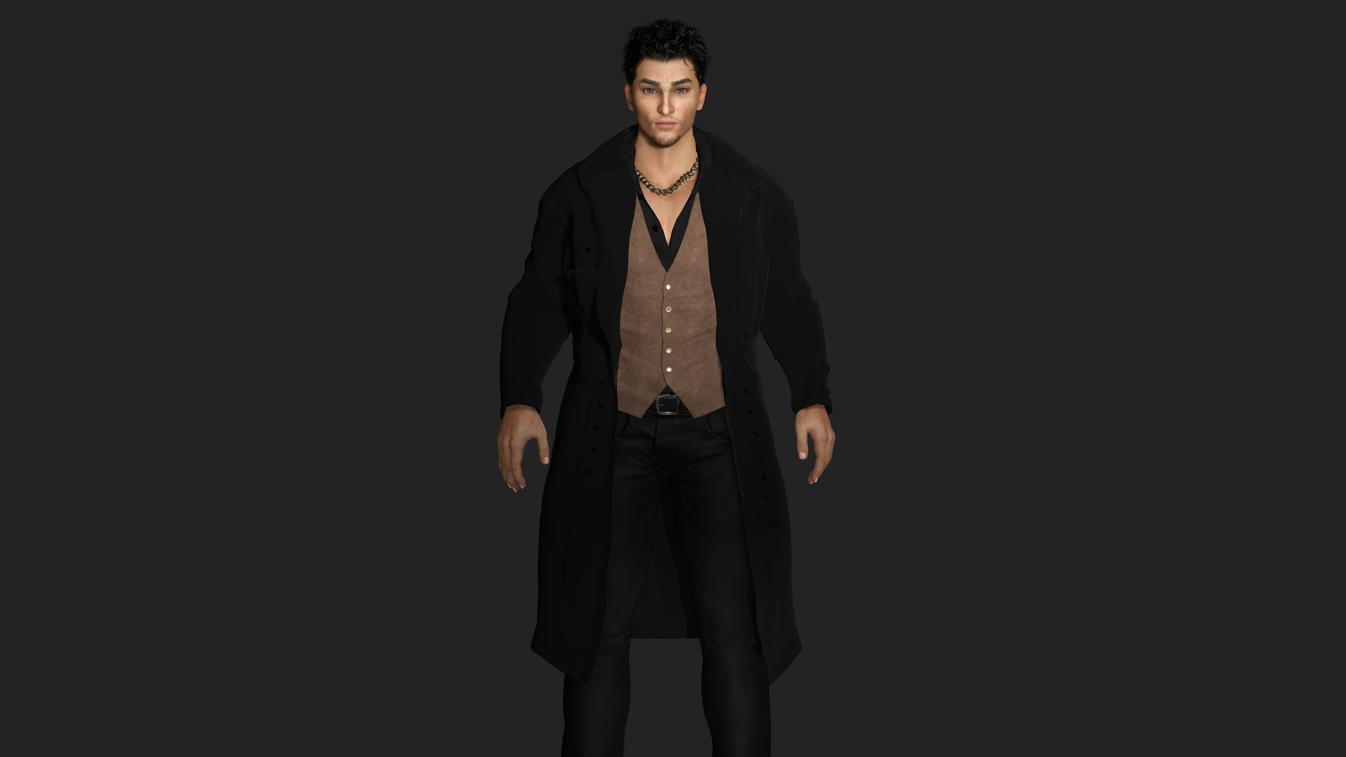3D AAA 3D REALISTIC CHARACTER - EUROPEAN BUSINESSMAN MAFIA NPC ...