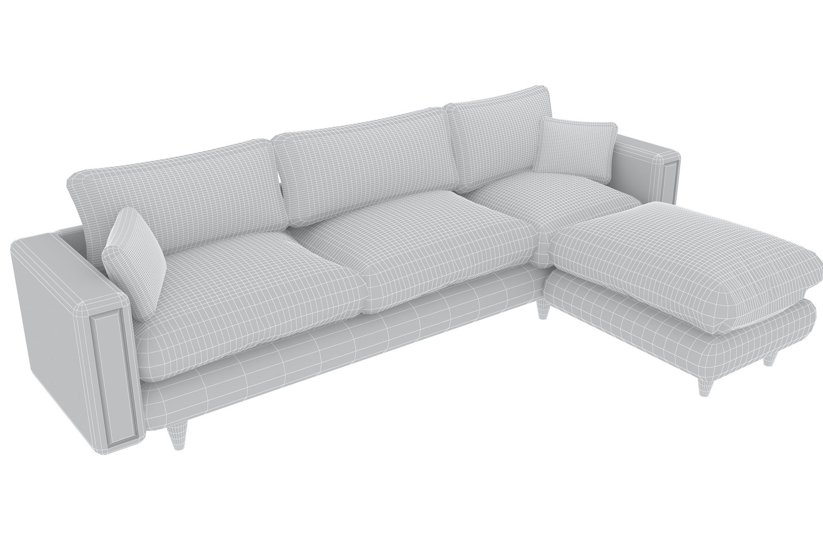 Corner Chair 3D Model - TurboSquid 1866442