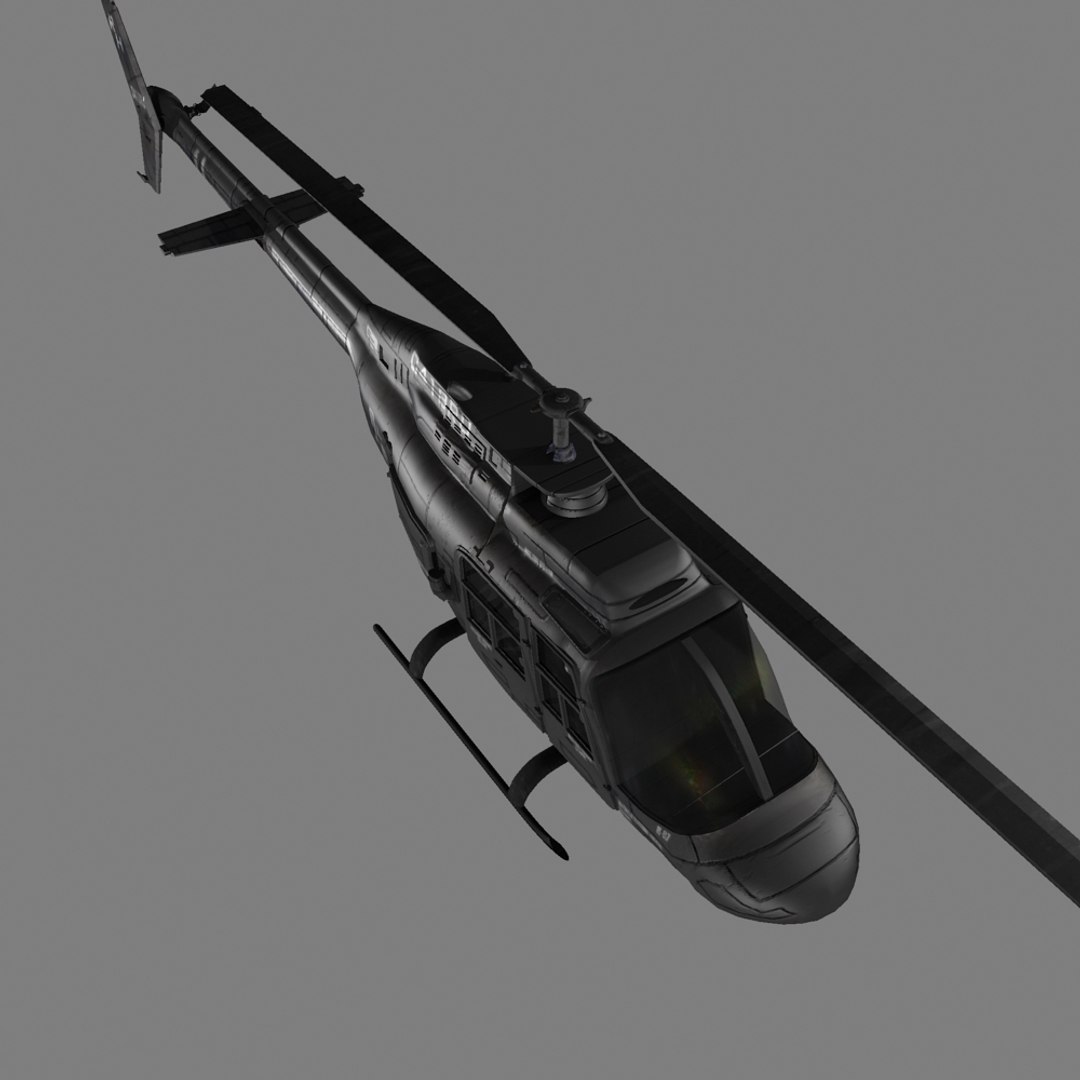Bell Jet Ranger Helicopter 3d Model