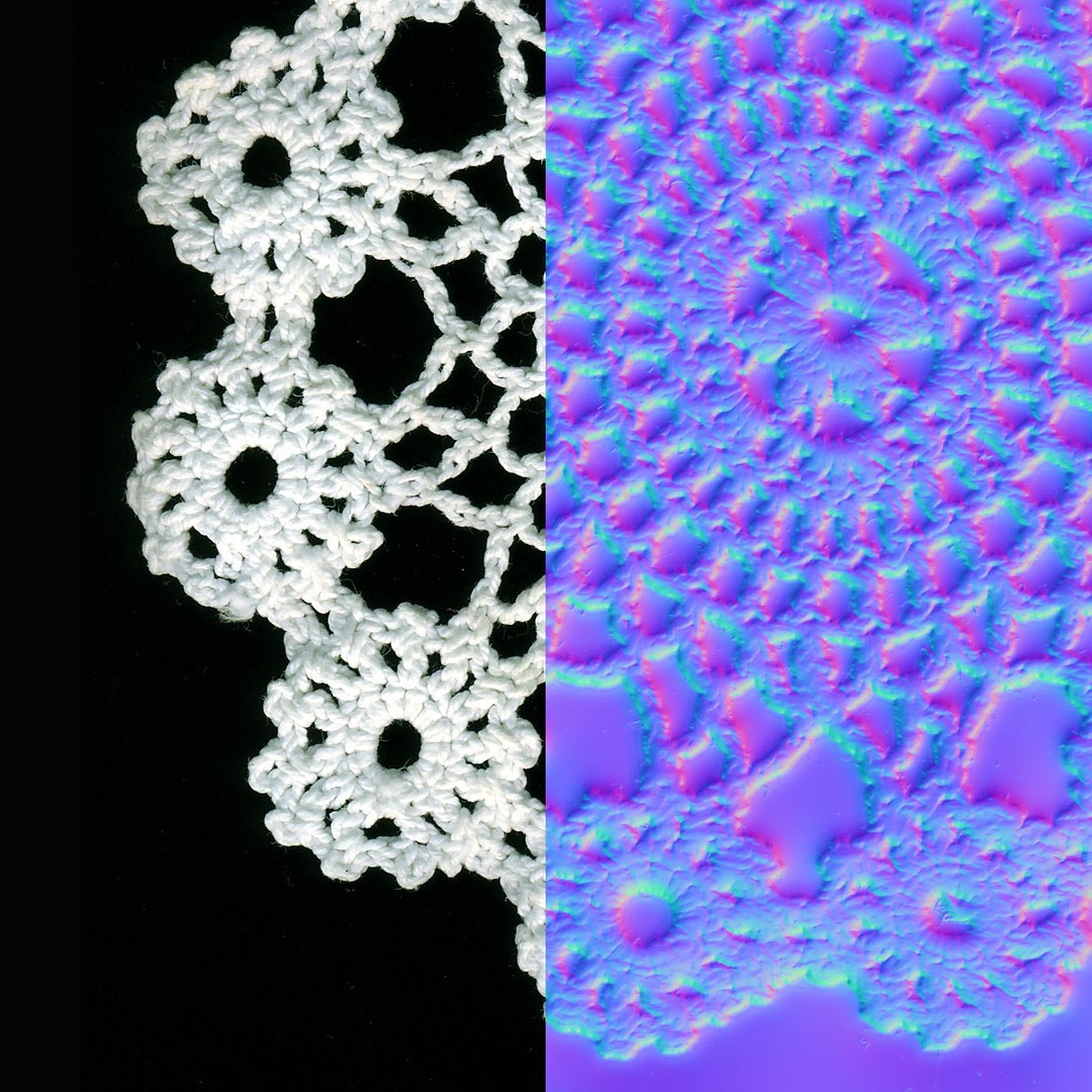 3d Lace Doily Model