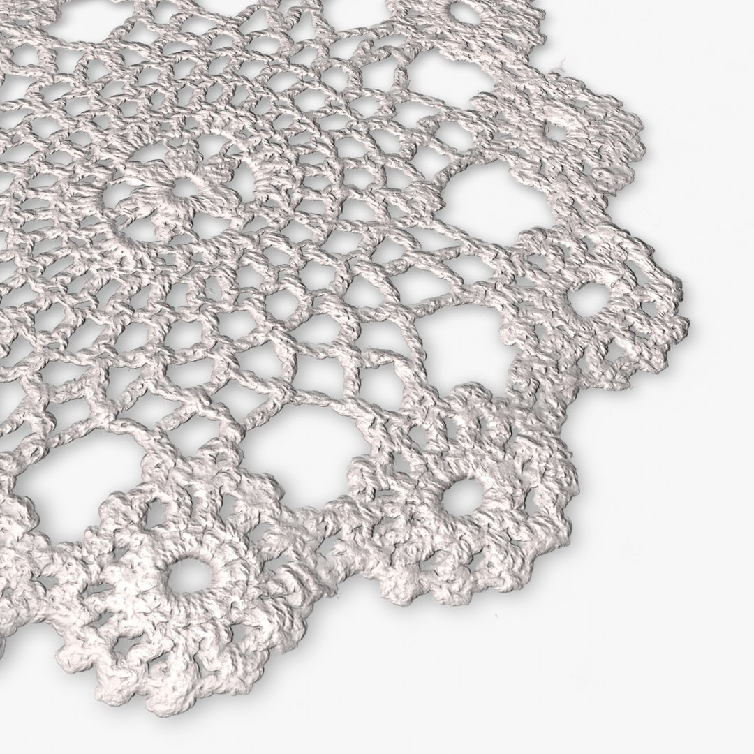 3d Lace Doily Model