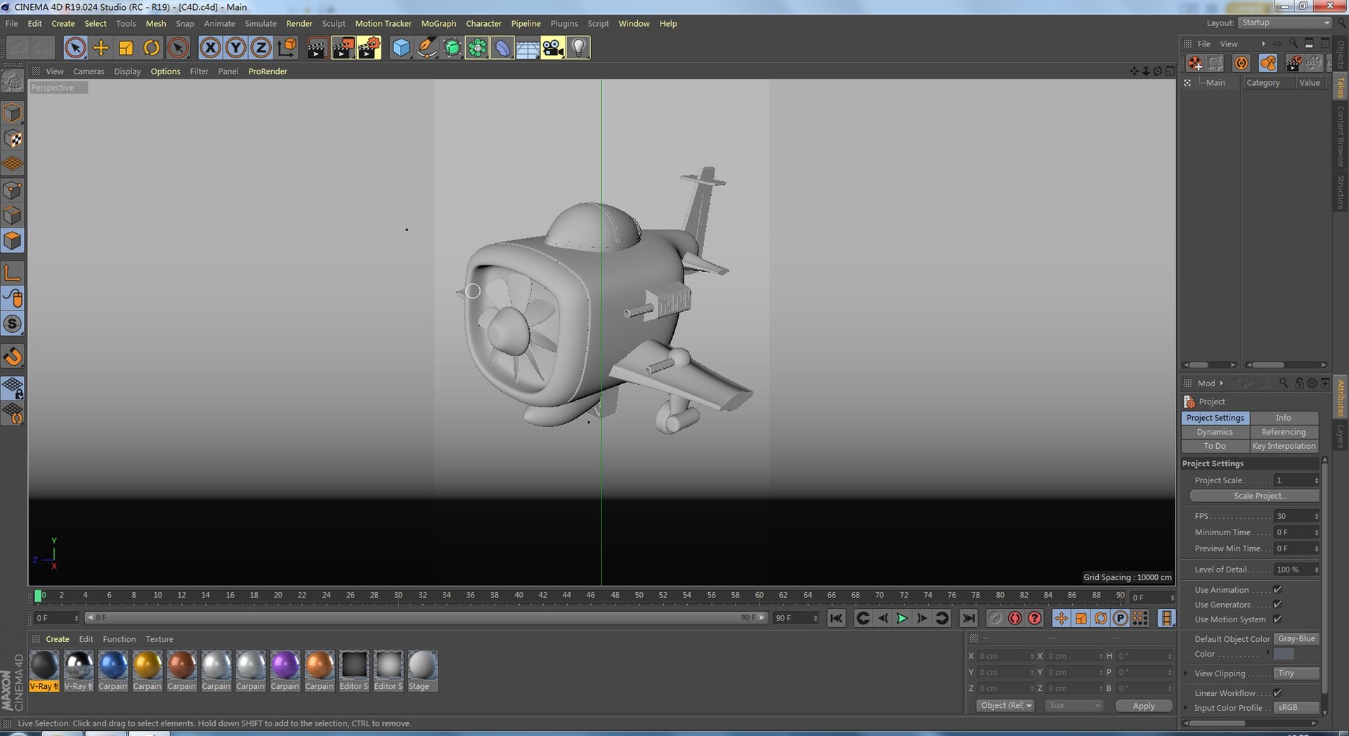 C4D Creative blue model - TurboSquid 2101750