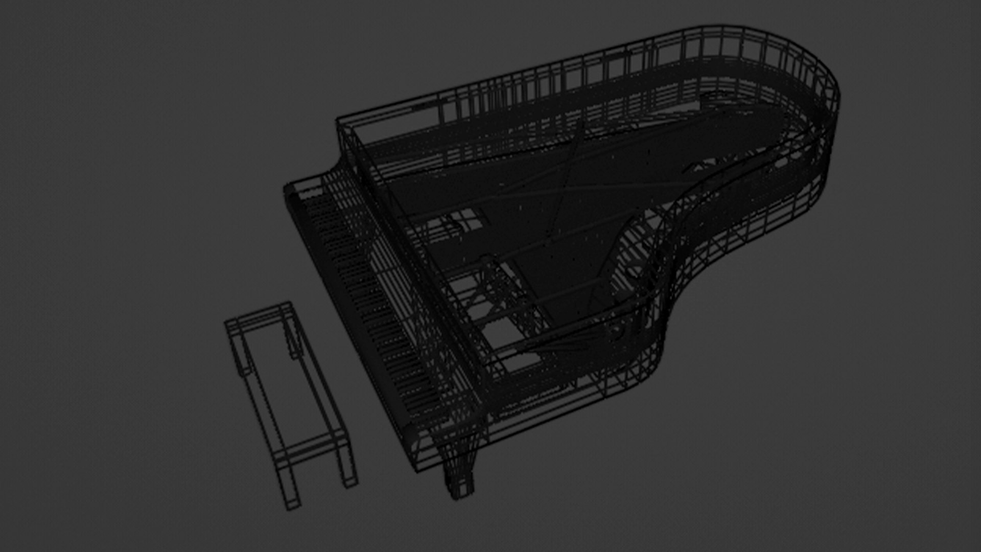 High Poly Piano 3D Model - TurboSquid 2049904