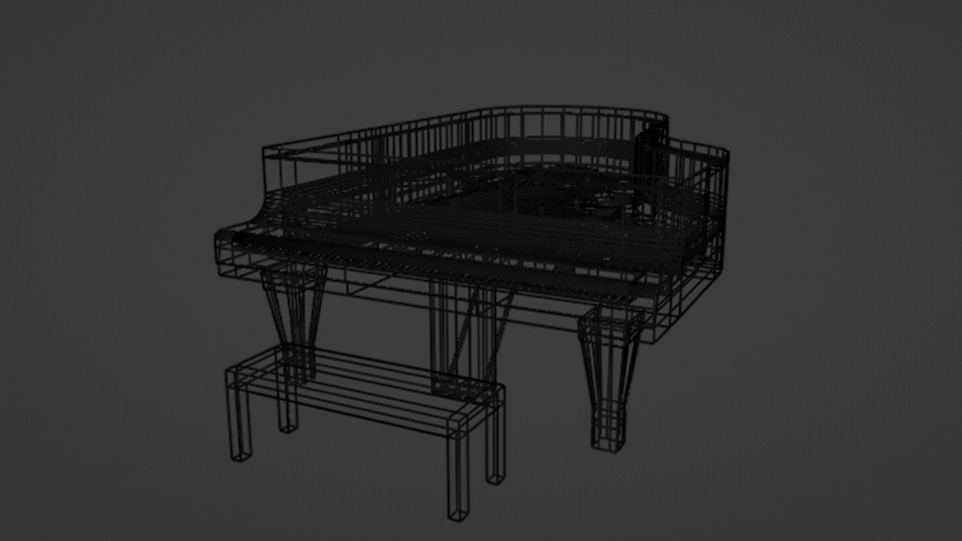 High Poly Piano 3D Model - TurboSquid 2049904