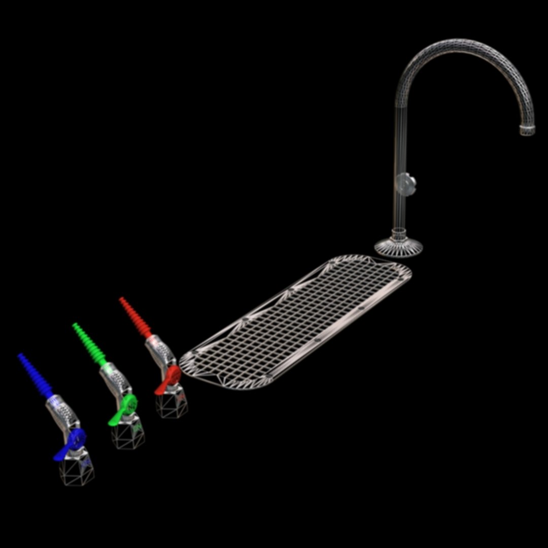 3d Model Lab Bench Minisink Utilities