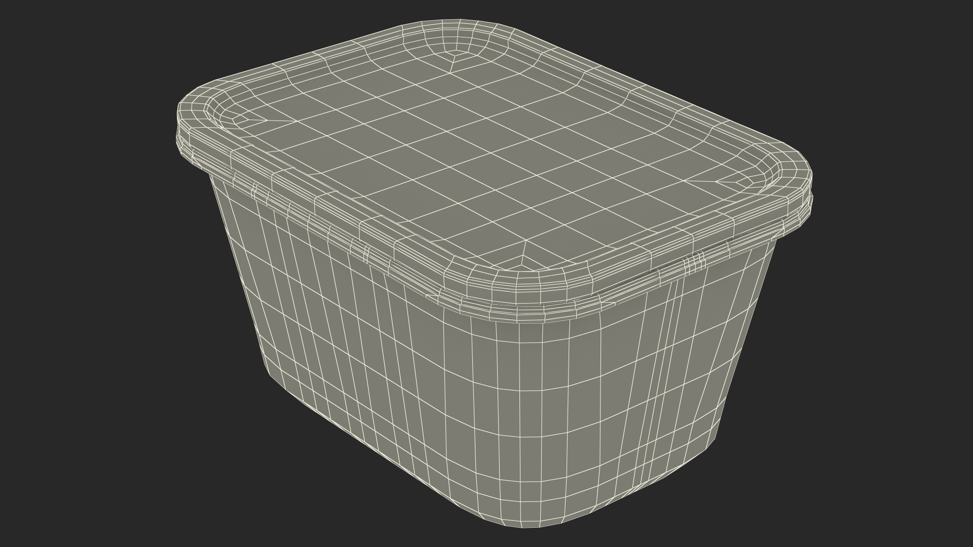 Rectangular Glass Food Container With Bamboo Lid 1800ml 3D - TurboSquid ...