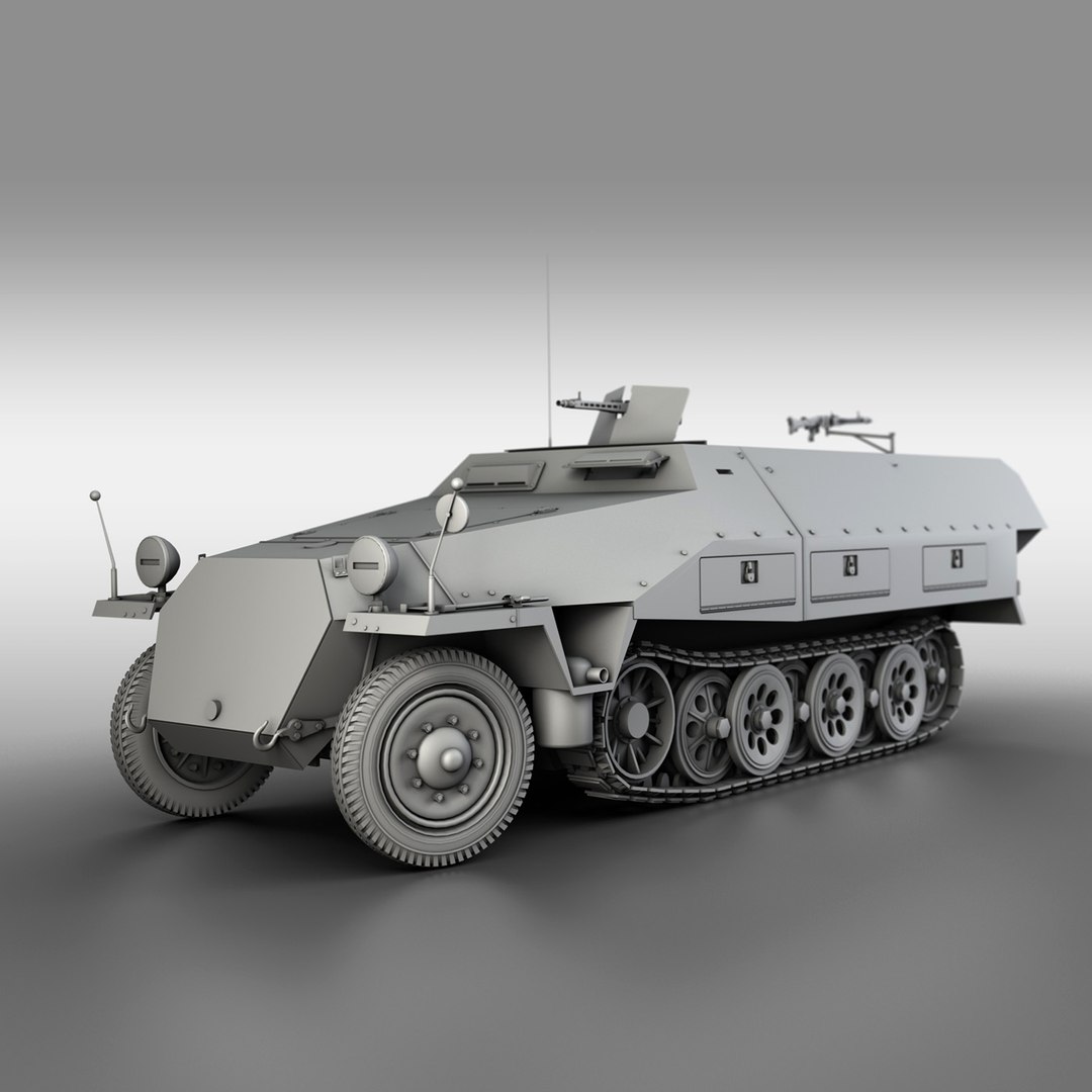 3D Sd Kfz 251 1 - TurboSquid 1367231