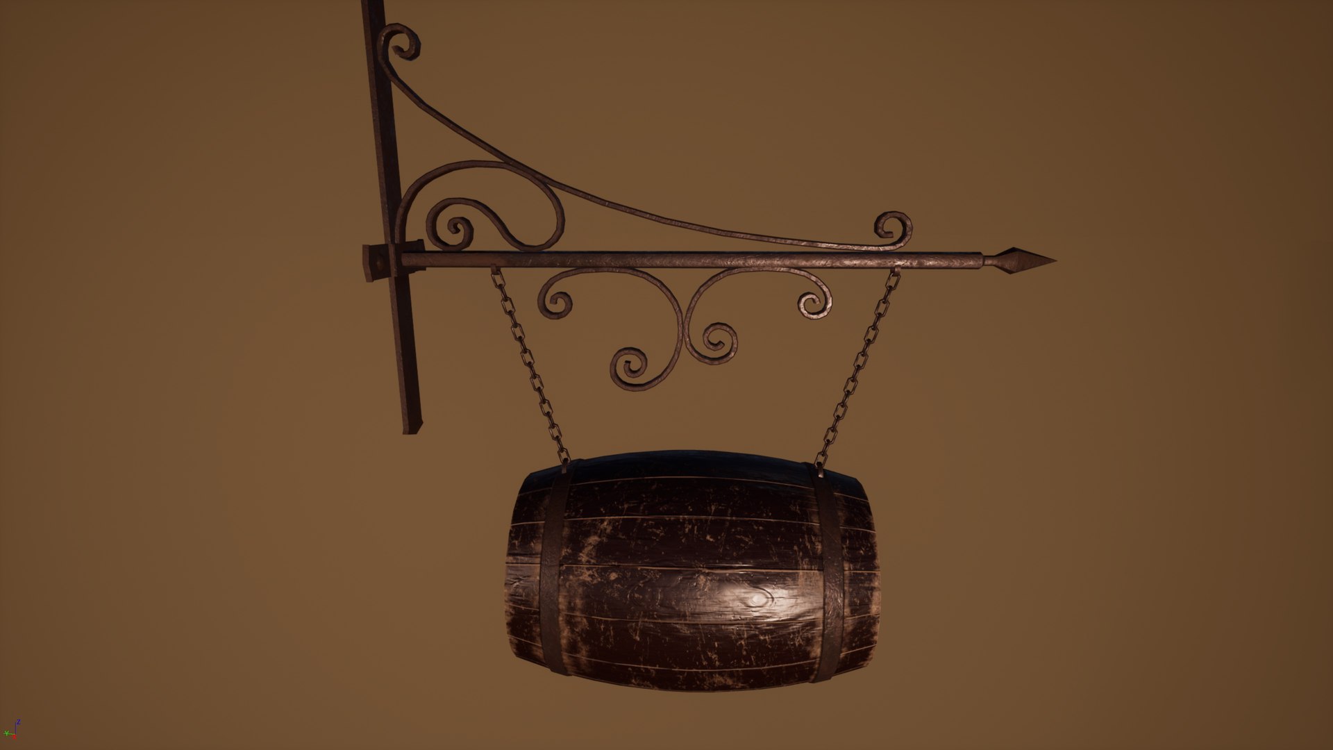 Medieval Pub Sign Model - TurboSquid 1509708