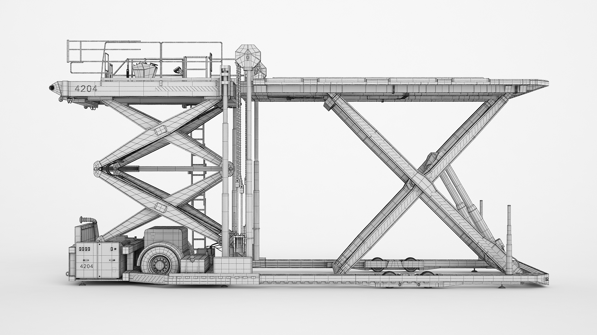 3D Aircraft Loader Baggage Model - TurboSquid 1633487