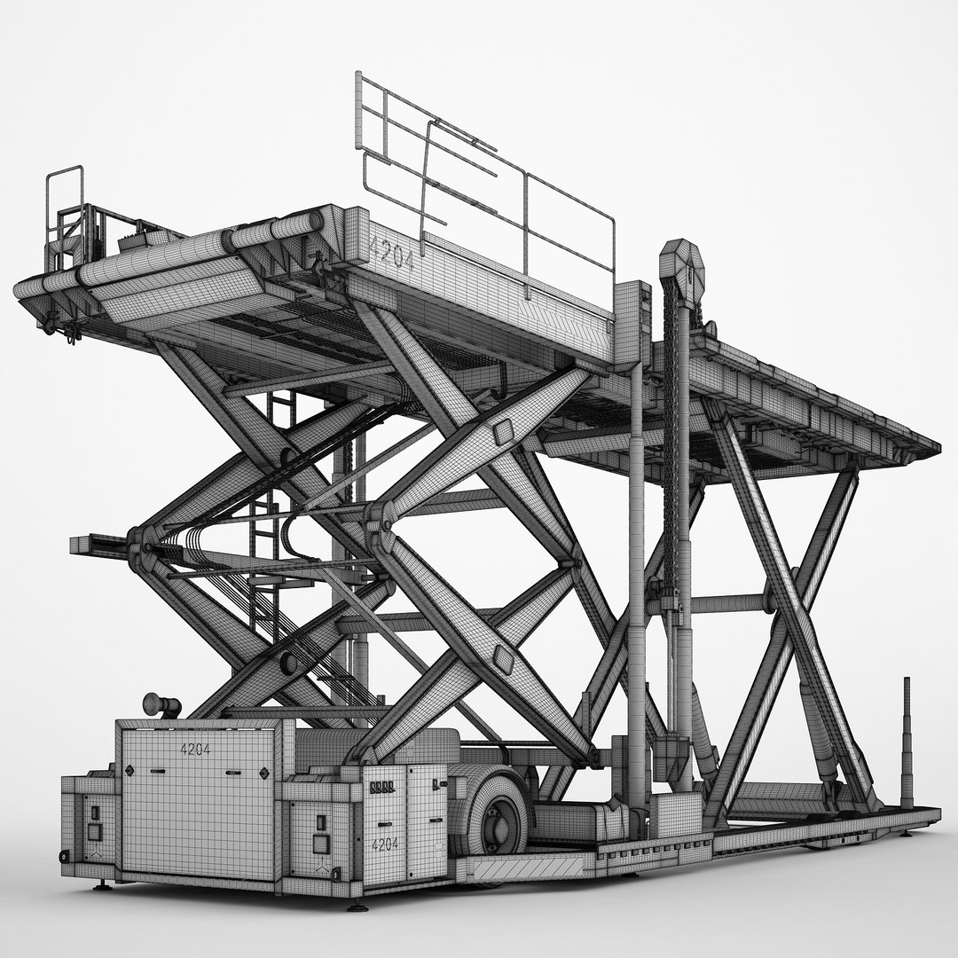 3D Aircraft Loader Baggage Model - TurboSquid 1633487