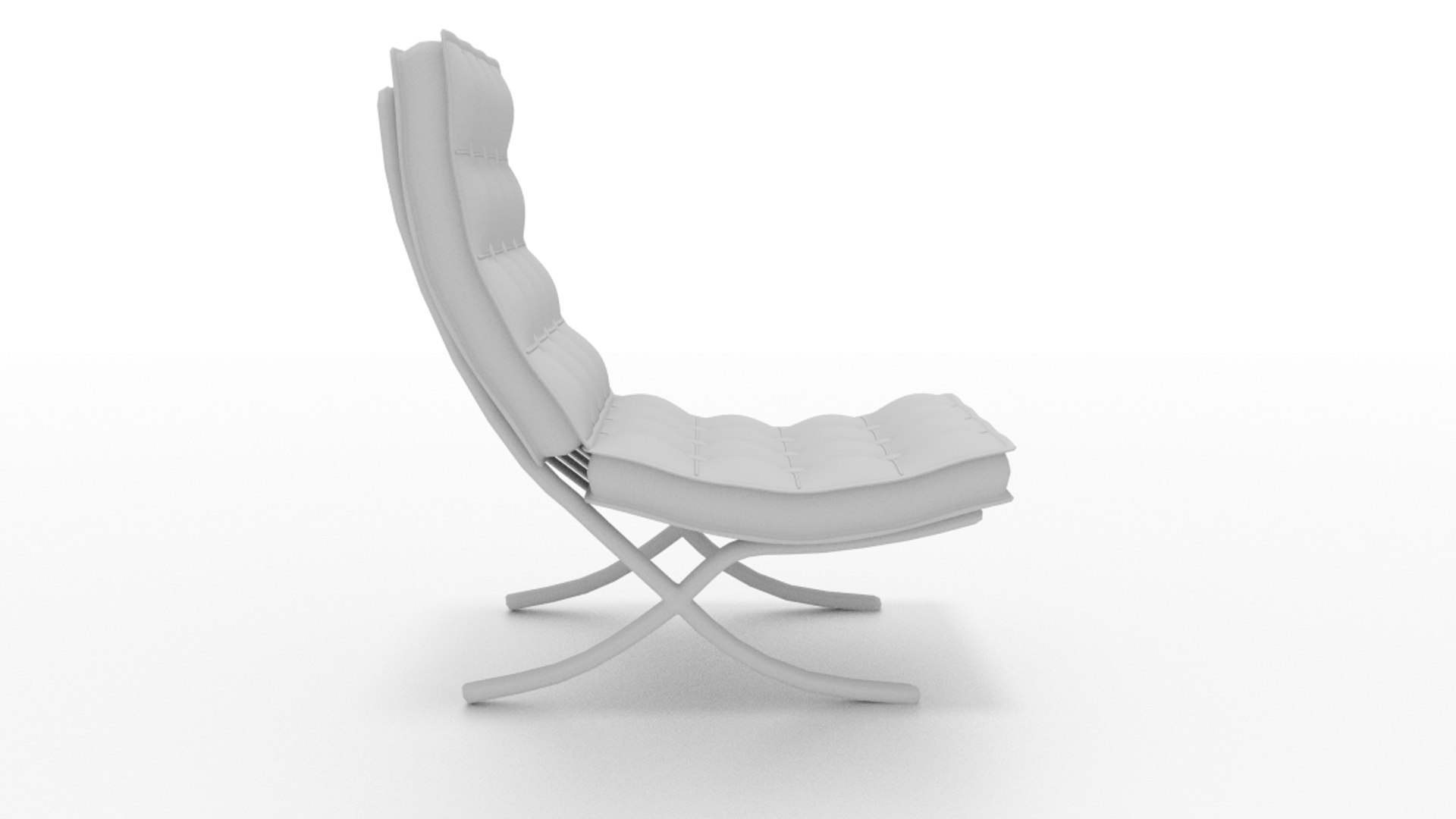 Button Chair Modern 3ds Free